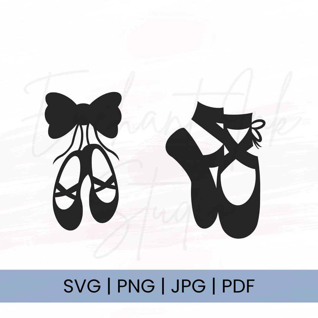 Ballet Shoes Svg | Ballet Slippers Svg Png Jpg Pdf | Ballet Bundle Svg ...