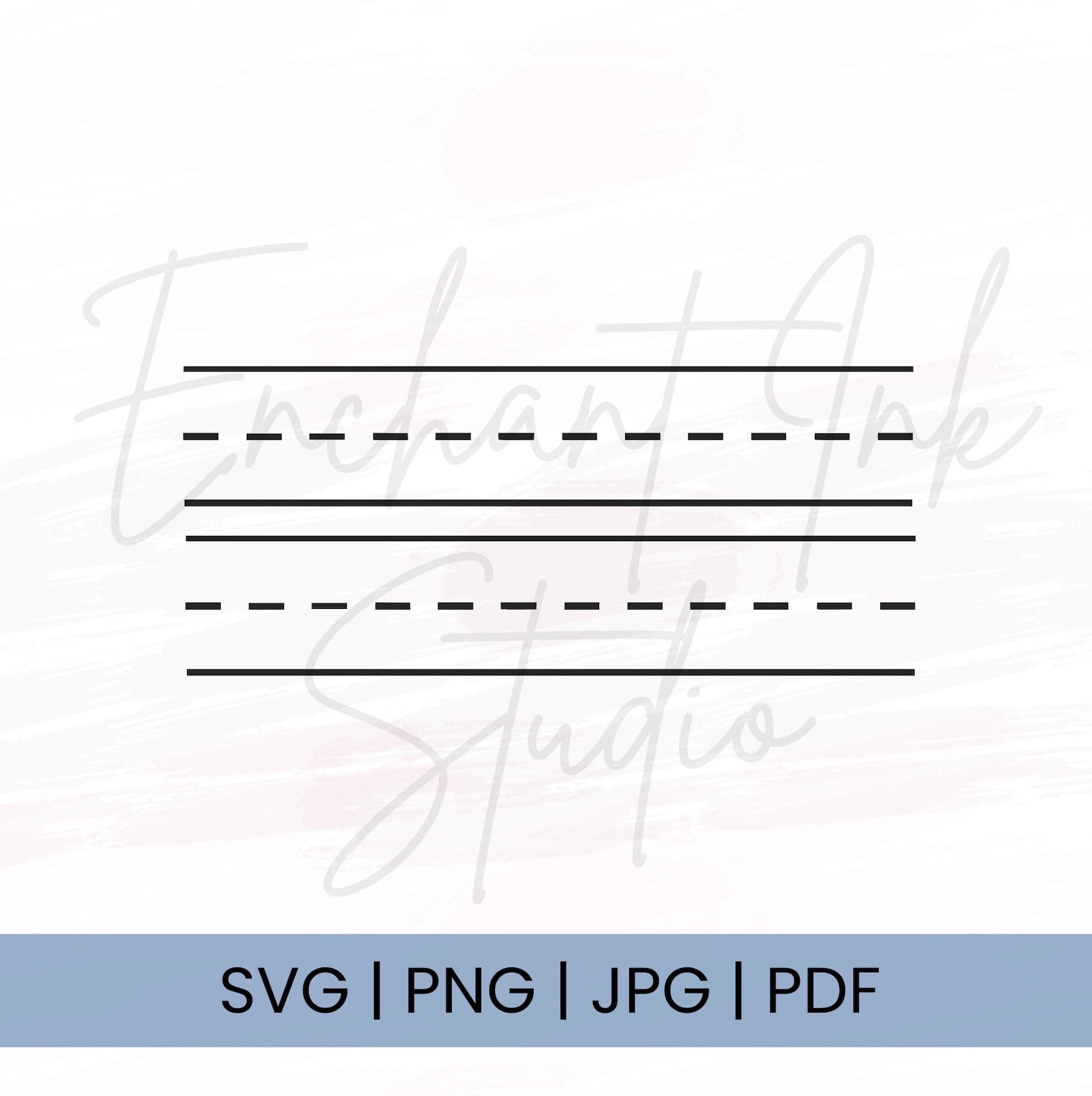 Notebook Paper Svg | Kindergarten Handwriting Paper | Svg Pdf Png Jpg ...