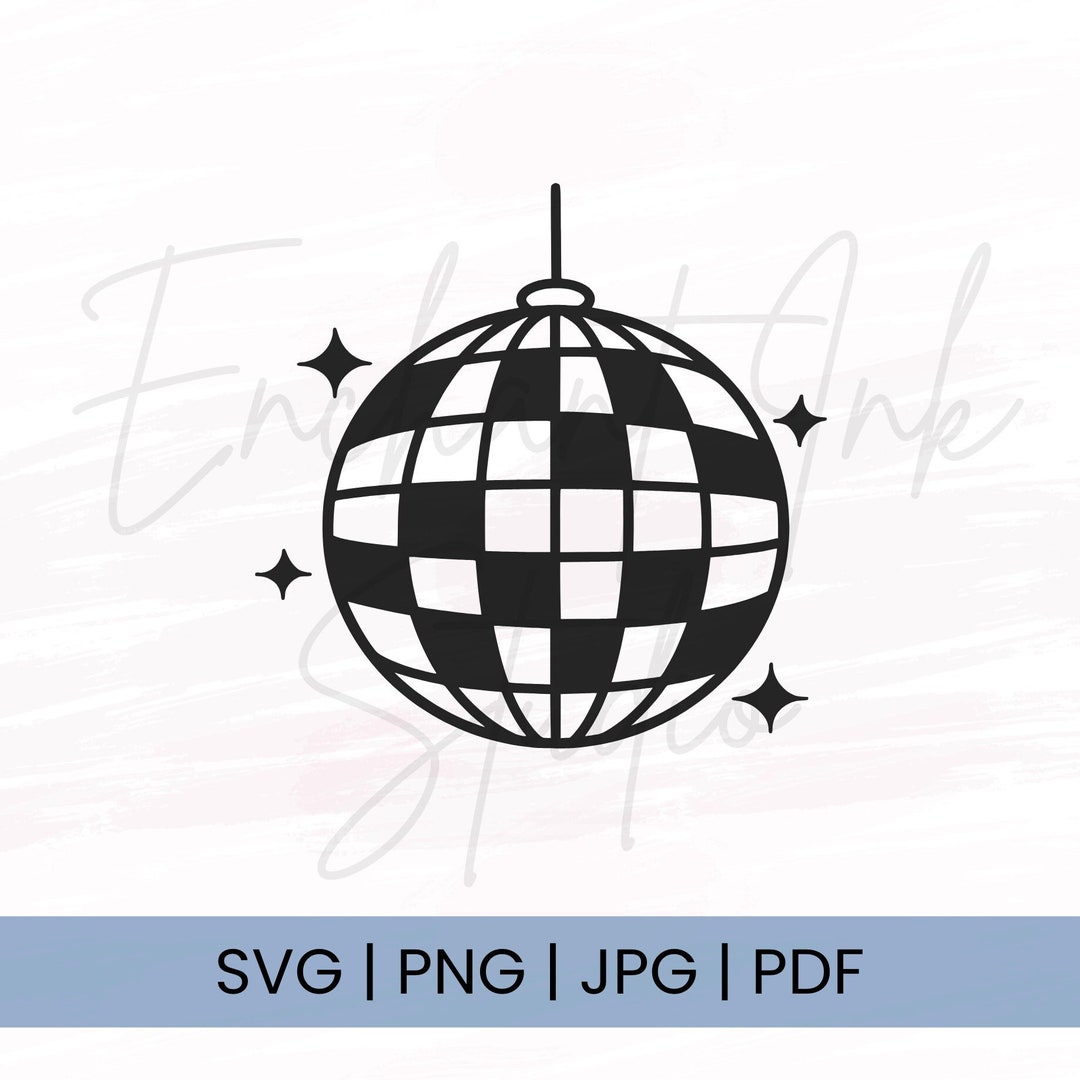 Disco Ball Svg | Mirror Ball Svg | Disco Mirror Ball | Digital Download ...
