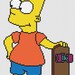 Bart Simpson Cross Stitch Pattern, the Simpsons Cross Stitch Pattern ...