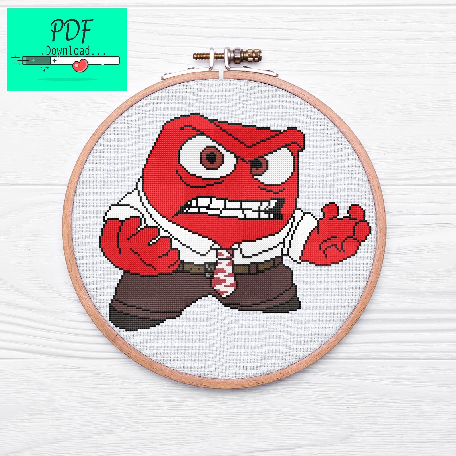 Inside Out Cross Stitch Pattern, Anger Cross Stitch Pattern, INSTANT ...