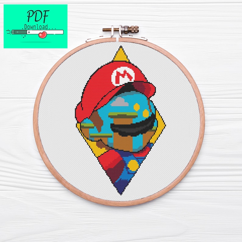 Super Mario Cross Stitch Pattern, Game Cross Stitch Pattern, INSTANT ...