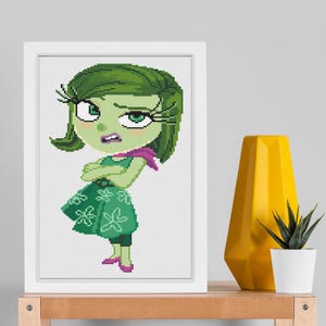 Inside Out Cross Stitch Pattern, Disgust Cross Stitch Pattern, INSTANT ...