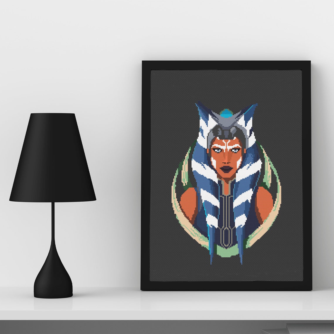 Ahsoka Tano Cross Stitch Pattern, Star Wars Cross Stitch Pattern ...