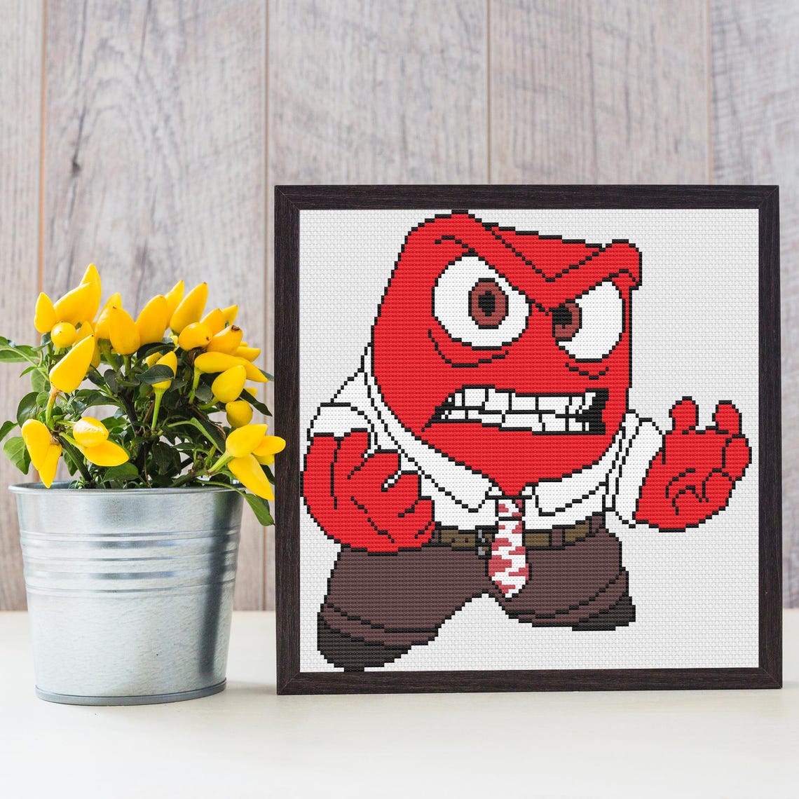 Inside Out Cross Stitch Pattern, Anger Cross Stitch Pattern, INSTANT ...