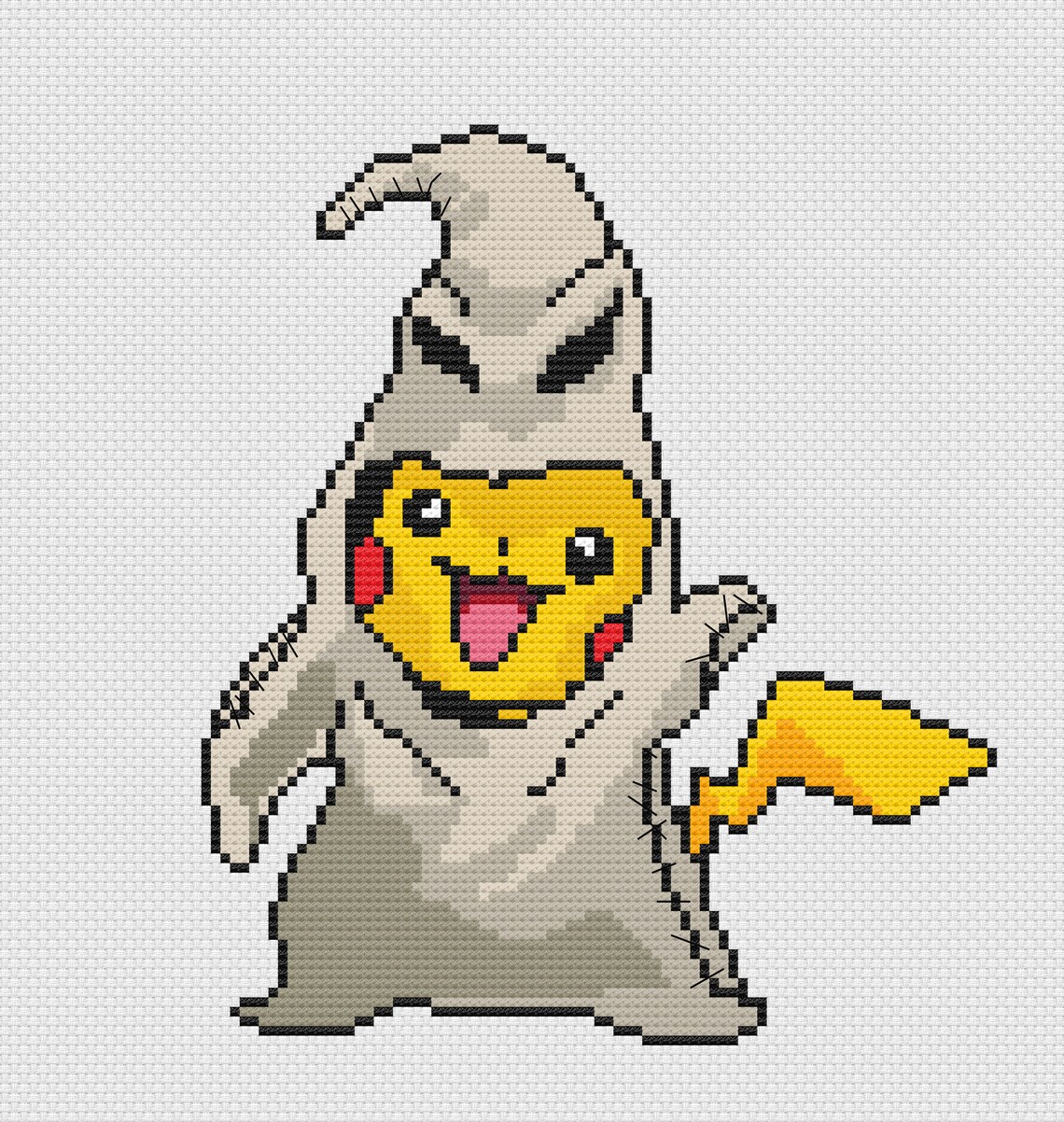 Pikachu Cross Stitch Pattern, Pokemon Cross Stitch Pattern, INSTANT ...