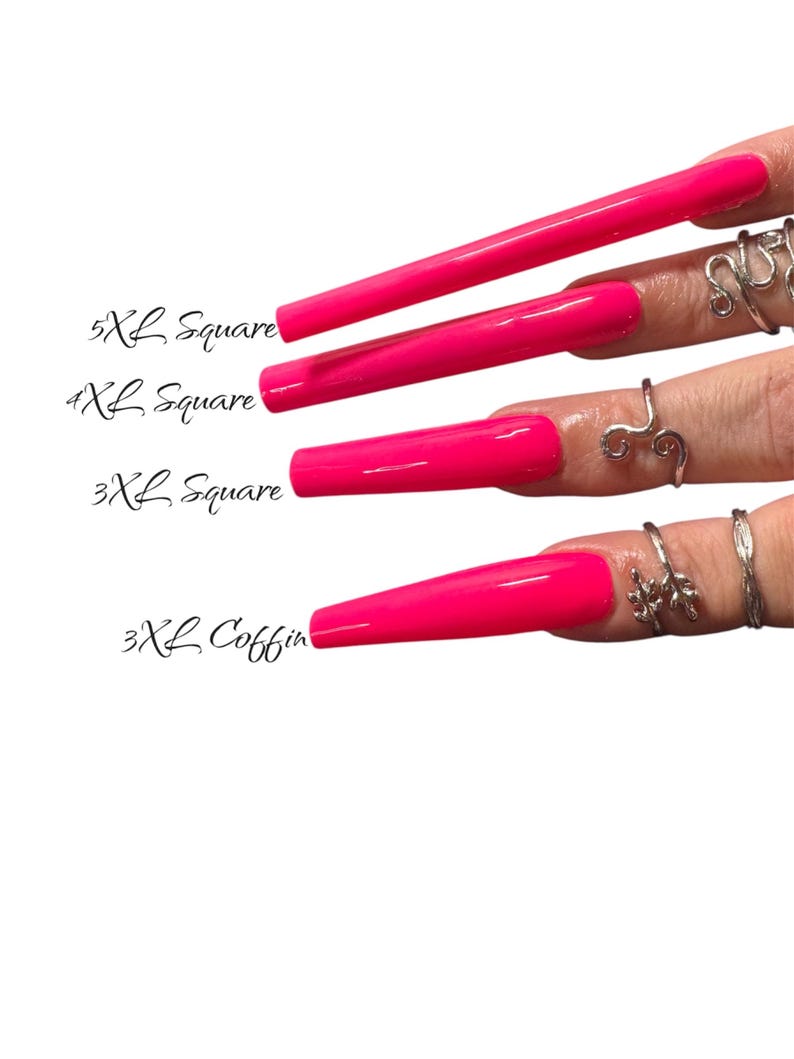 Bright Neon Animal Print Y2K Press on Nails - Etsy