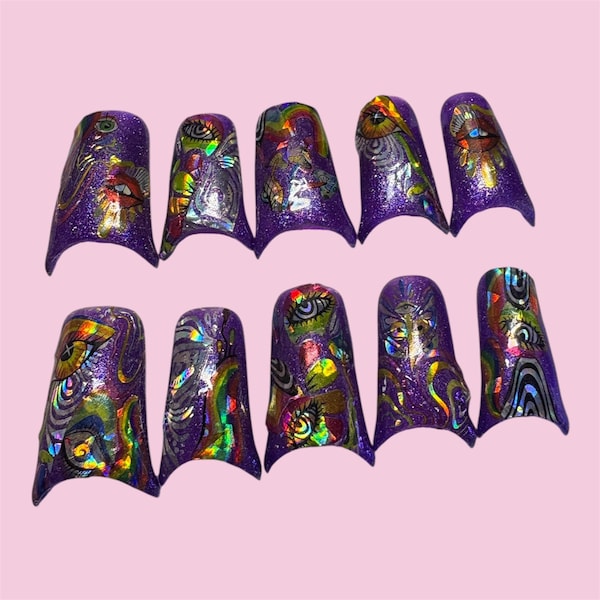 Y2k Nails Duck Nails - Etsy