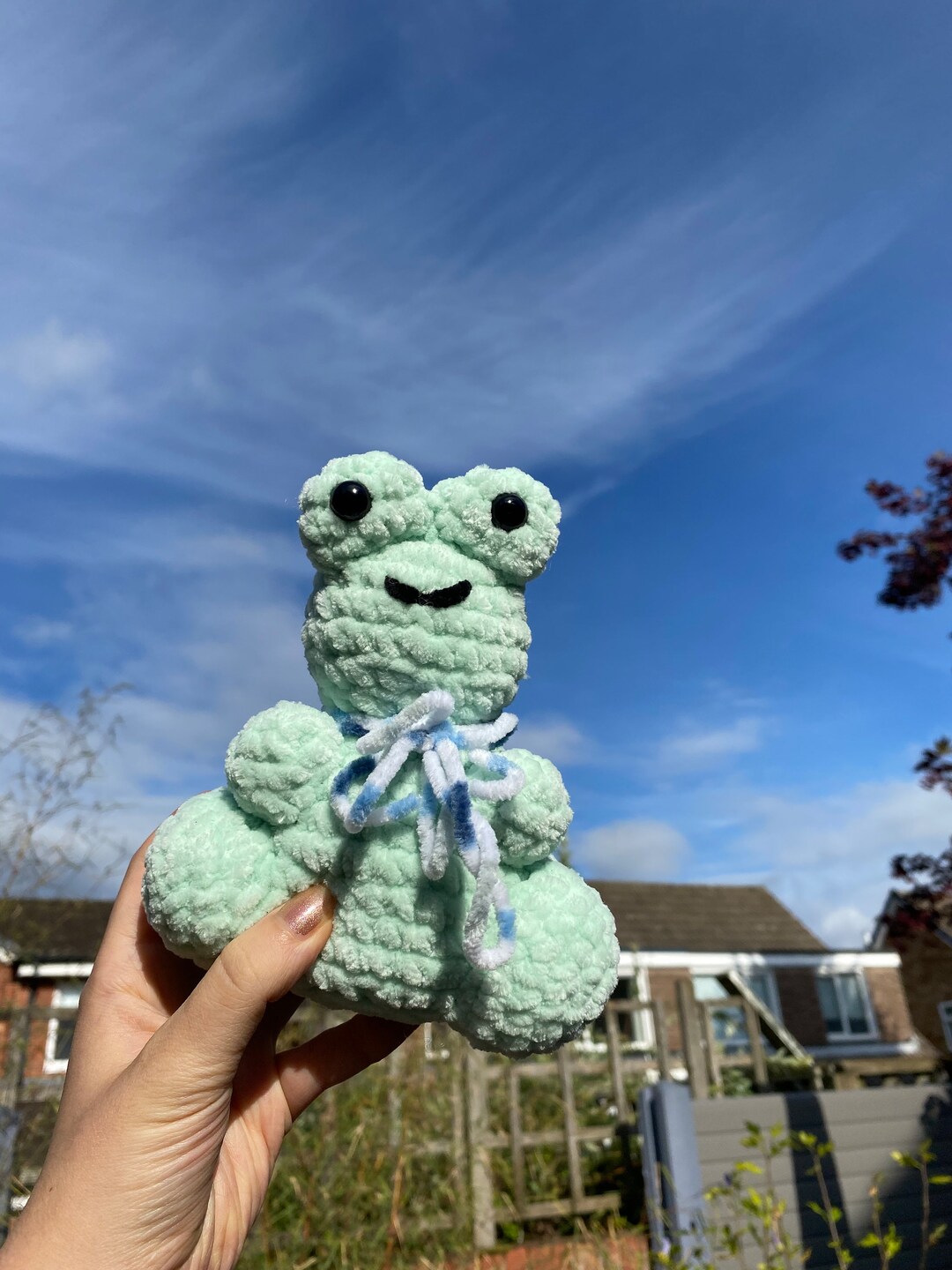 Funky Crochet Frog Froggo Plushie Adorable Funny - Etsy