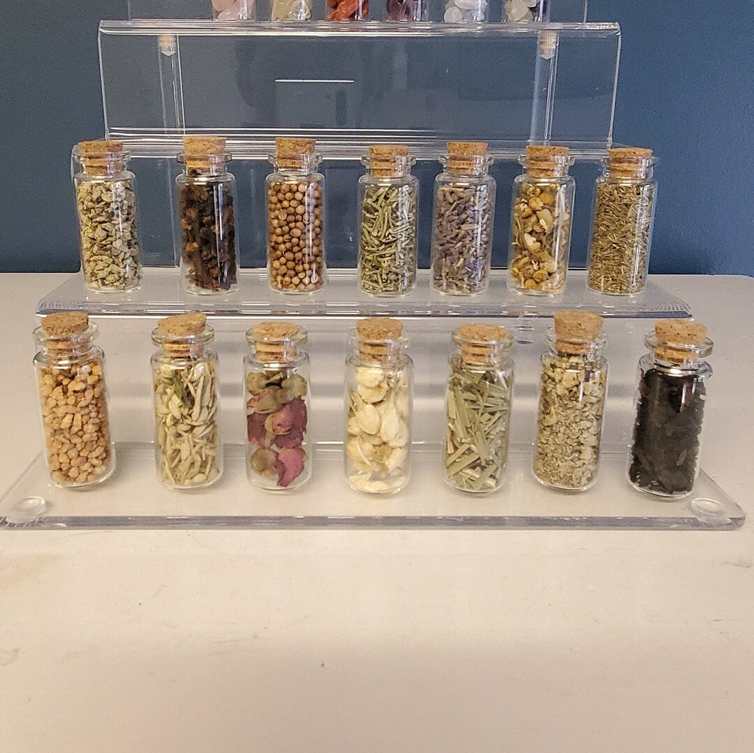 14 PC Herbal Floral Apothecary Kit for Witchcraft, Healing, Herbalists ...