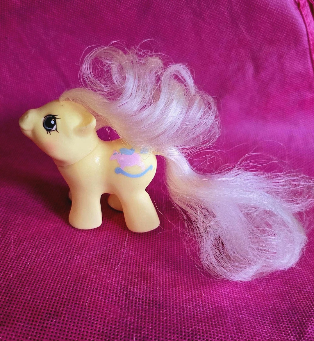 MLP My Little Pony Baby Rocking Horse Milkweed 1987 Hasbro 80s Vintage ...