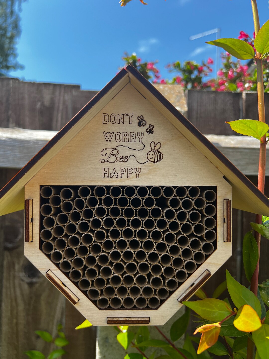 Premium Laser-cut Wooden Bee Hive for Masonry Bees – No-glue Assembly ...