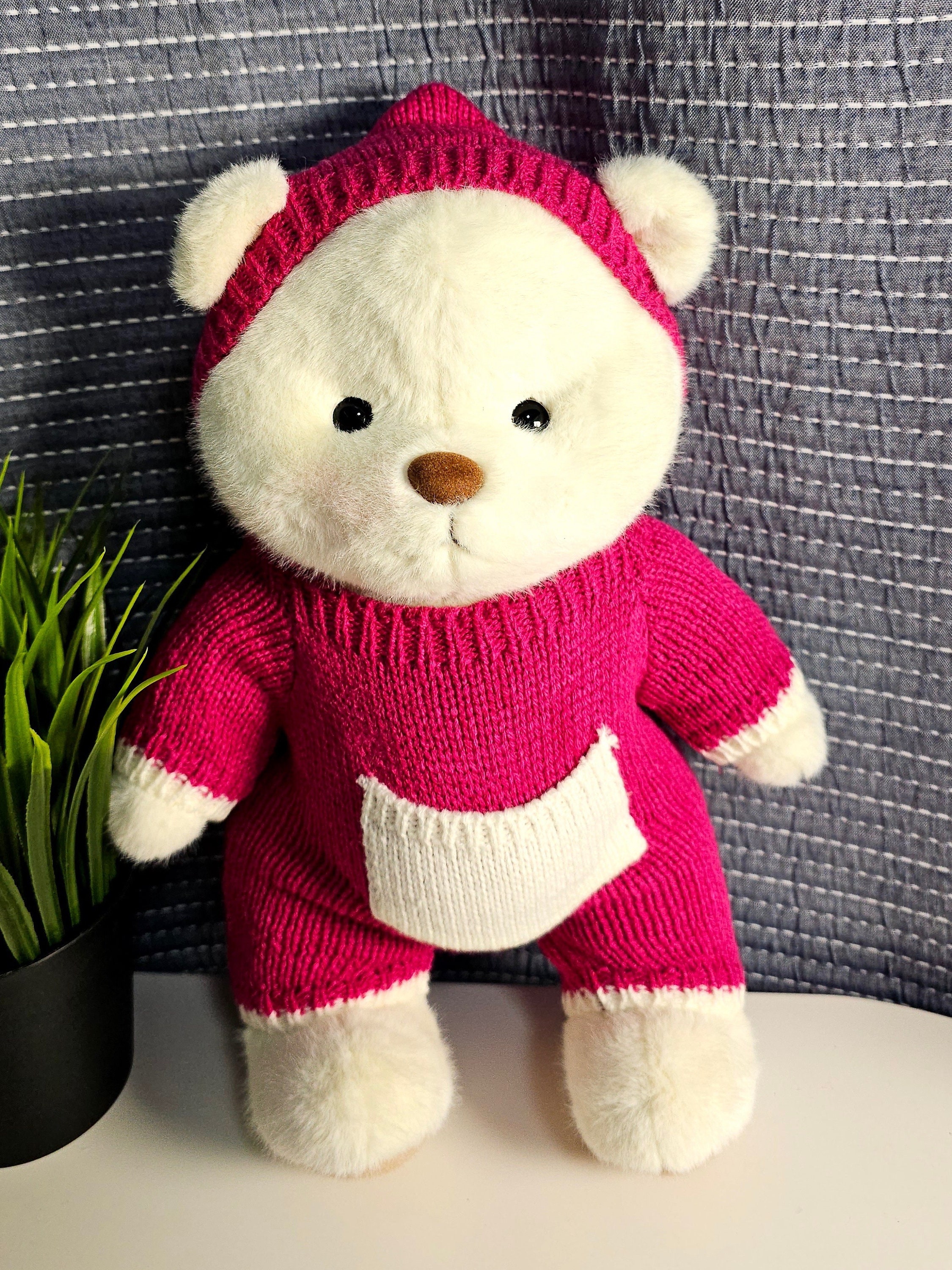 Pink Bear Suit Luna Bear Clothes Cute Bear Bear Dress Bear - Etsy