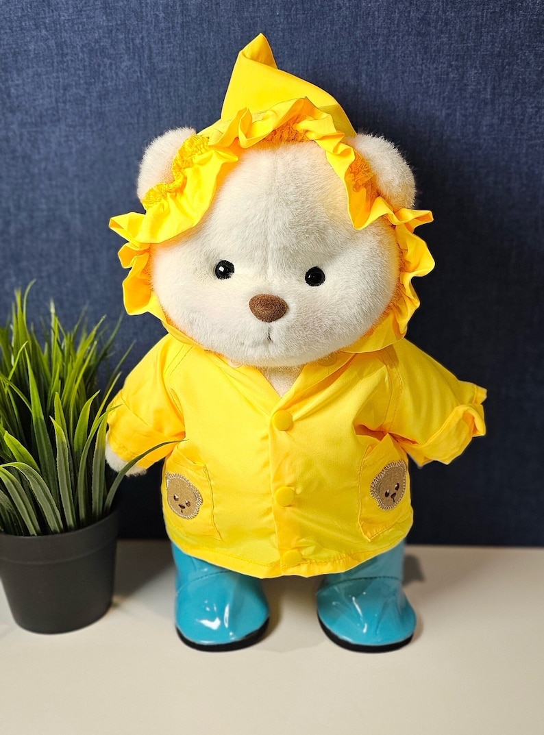 Yellow Raincoat , Luna Bear Clothes, Cute Bear, Bear Dress, Bear Outfit ...