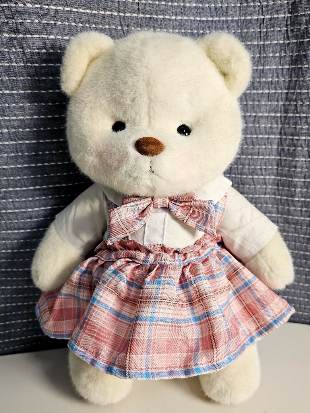 Plaid Uniform Dress, Bear Costume, Luna Bear Clothes, Cute Bear, Bear ...