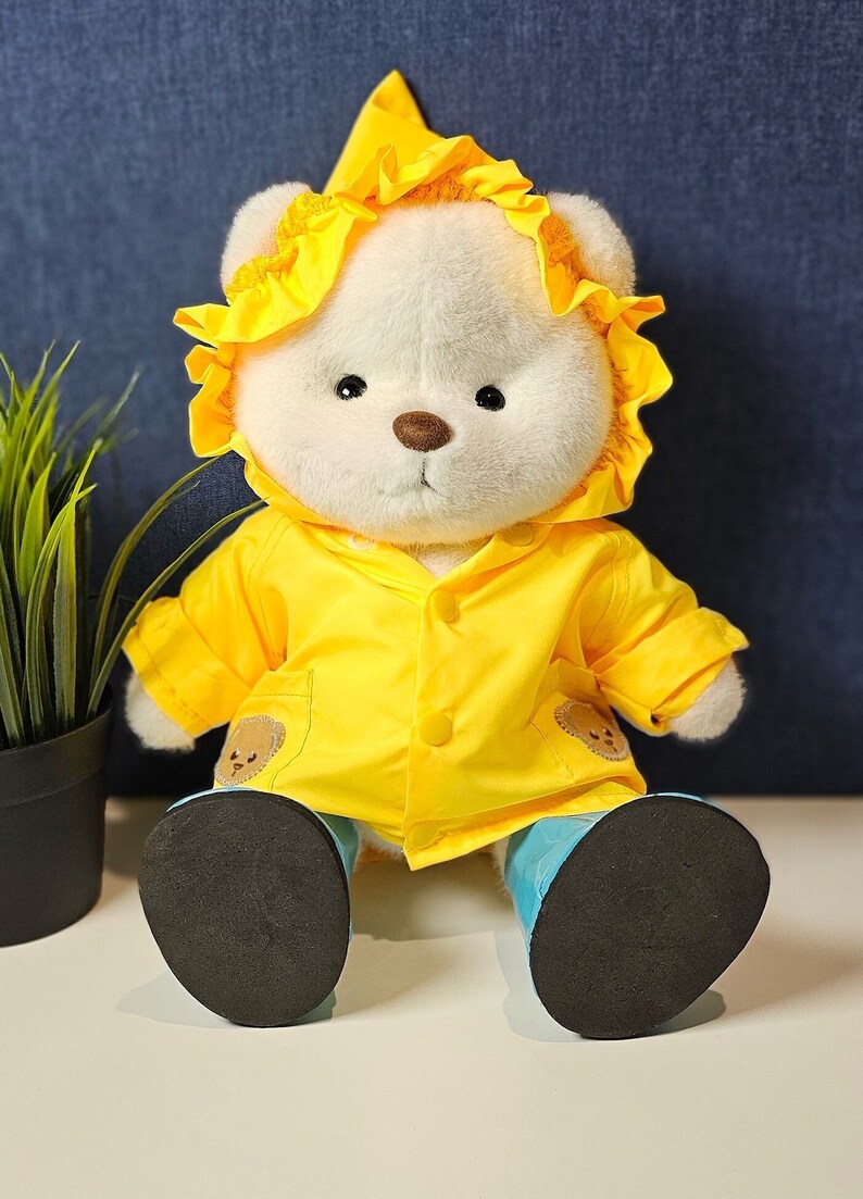 Yellow Raincoat , Luna Bear Clothes, Cute Bear, Bear Dress, Bear Outfit ...