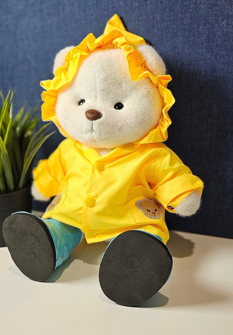 Yellow Raincoat , Luna Bear Clothes, Cute Bear, Bear Dress, Bear Outfit ...