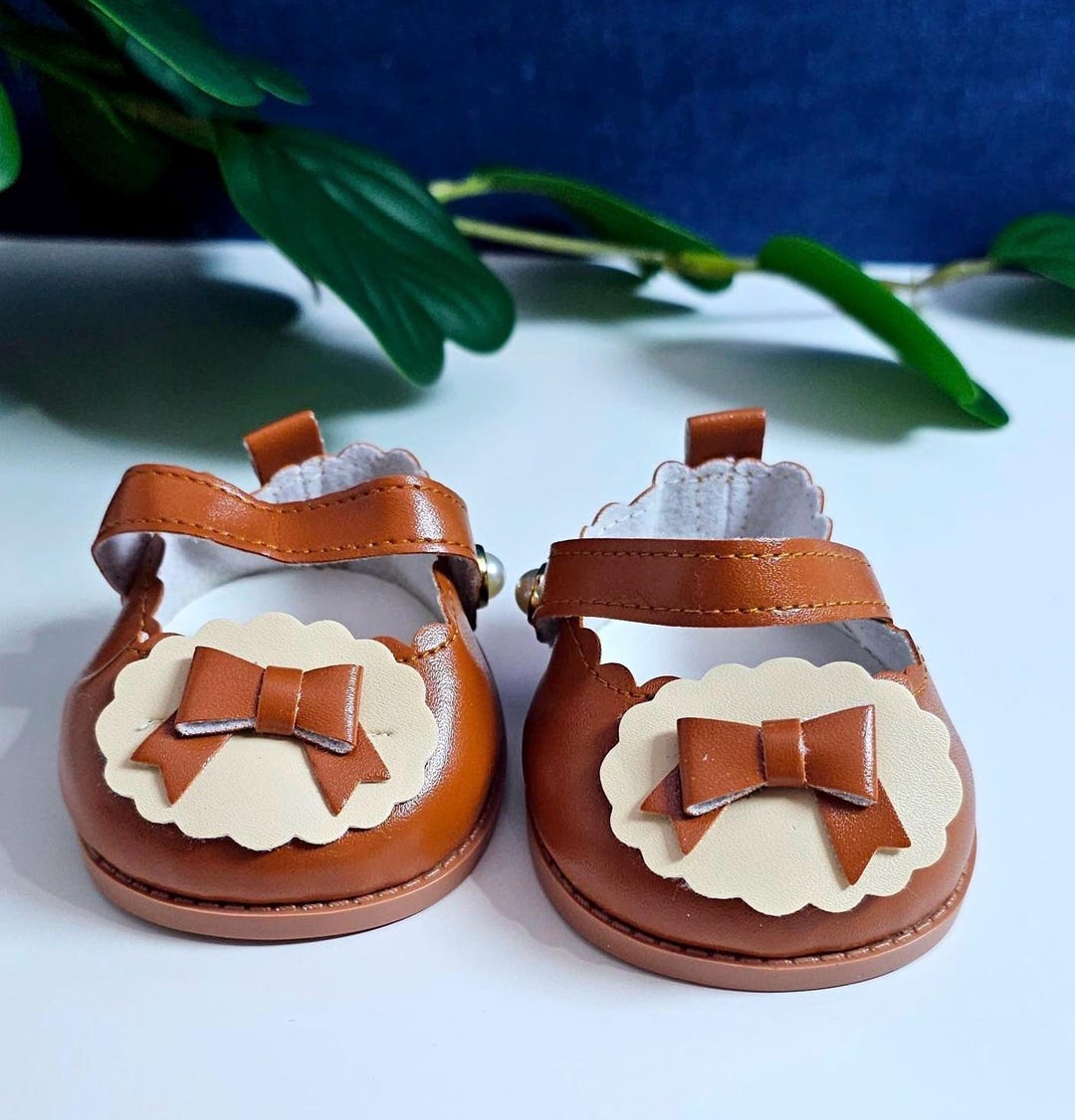 Brown Doll Shoes, Luna Bear Shoes, Cpk/cabbage Patch Kid Shoes - Etsy