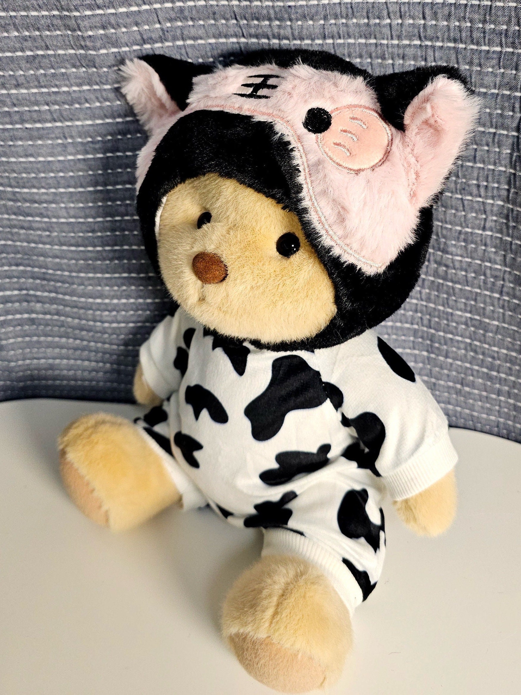 Kawaii Cow Costume, Luna Bear Clothes, Cute Bear, Bear Dress, Bear ...