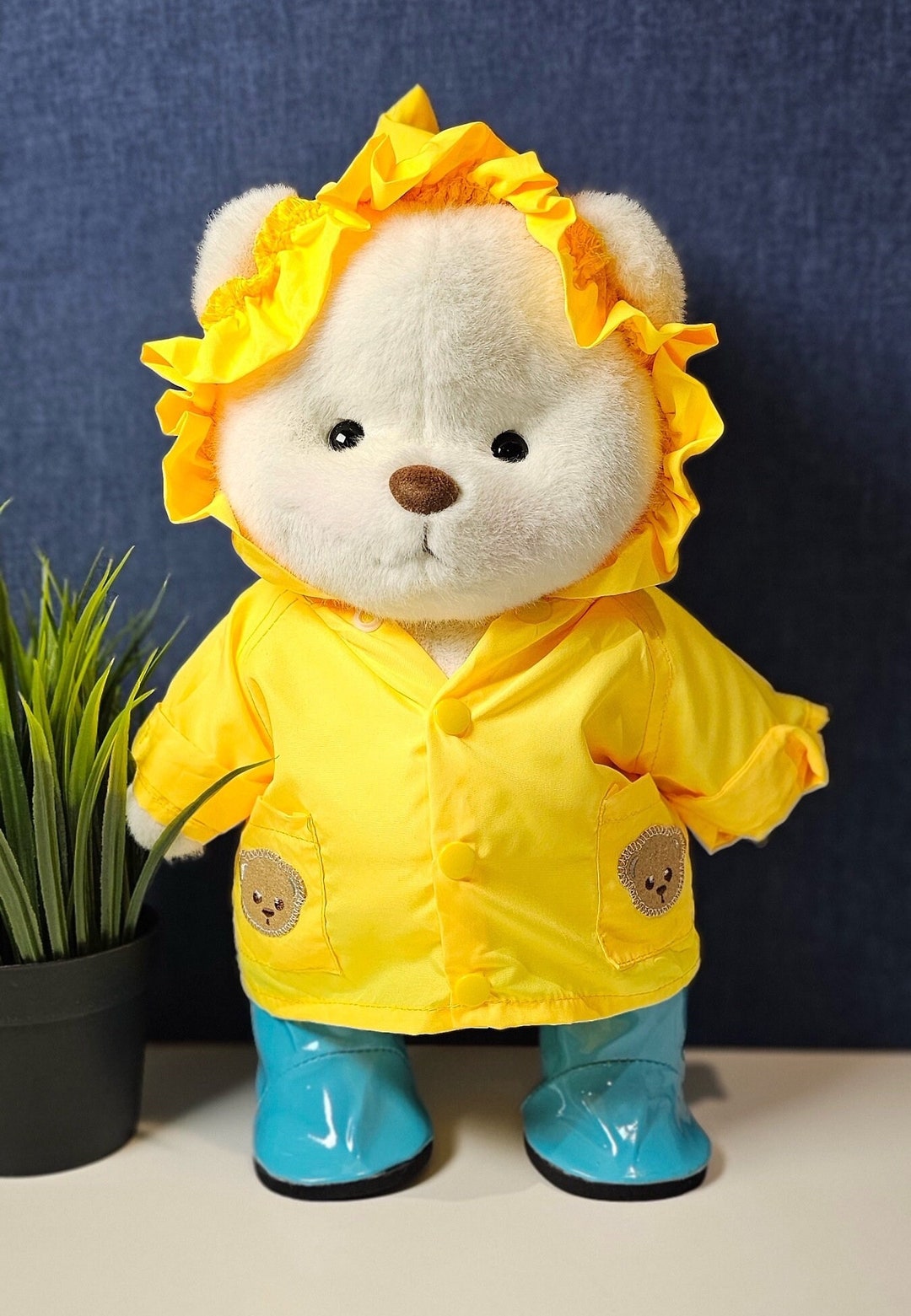 Yellow Raincoat , Luna Bear Clothes, Cute Bear, Bear Dress, Bear Outfit ...