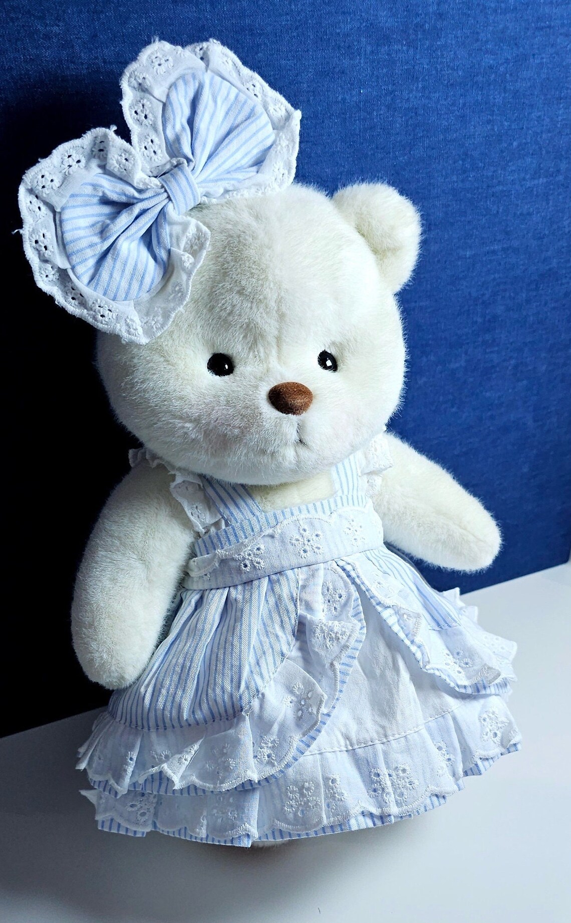 Blue Dress, Bear Costume, Luna Bear Clothes, Cute Bear, Bear Dress ...