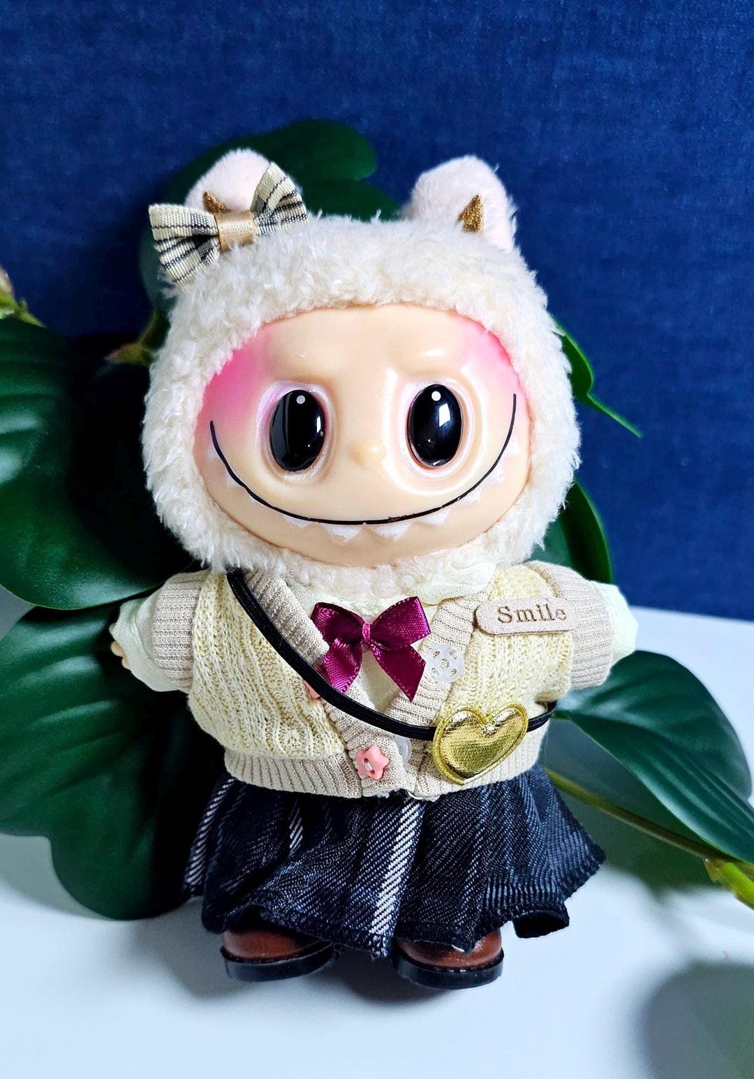 Complete School Uniform for Labubu Doll, Labubu Doll Clothes, Macaron ...