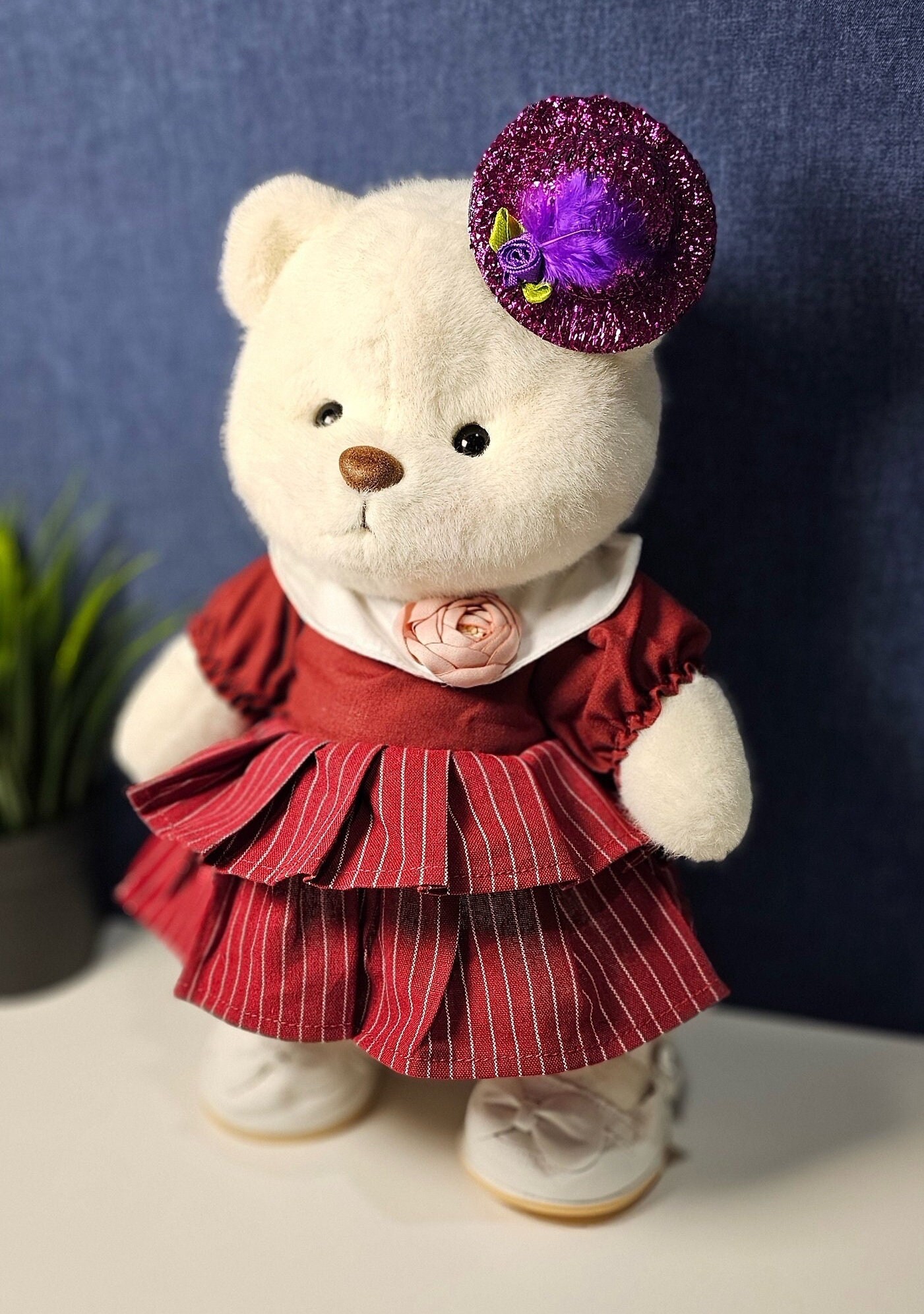 Peony Dress, Luna Bear Clothes, Cute Bear, Bear Dress, Bear Outfit ...