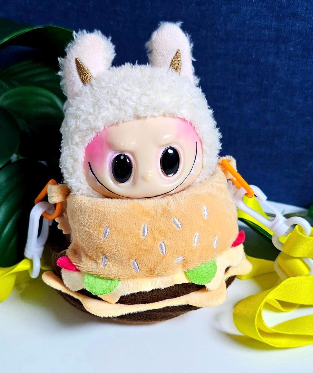 Burger Outfit for Labubu Doll, Labubu Doll Clothes, Macaron Labubu ...