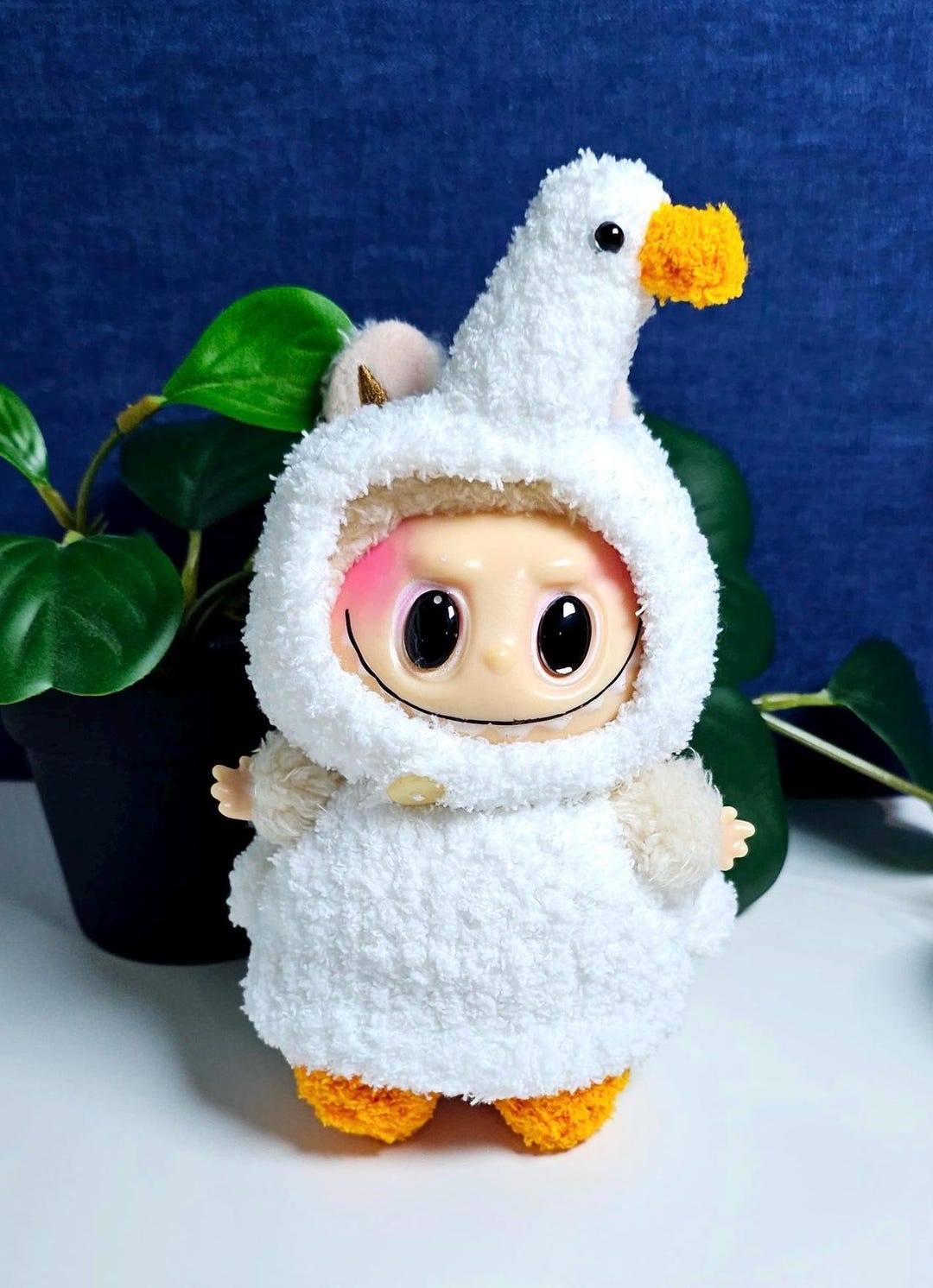 Duck Costume for Labubu Doll, Labubu Doll Clothes, Macaron Labubu, Cute ...