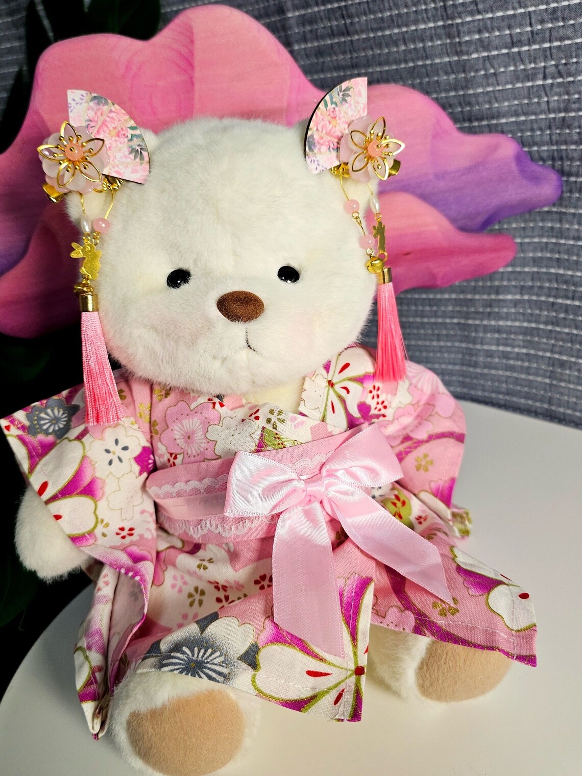 Pink Kimono, Luna Bear Clothes, Cute Bear, Bear Dress, Bear Outfit ...