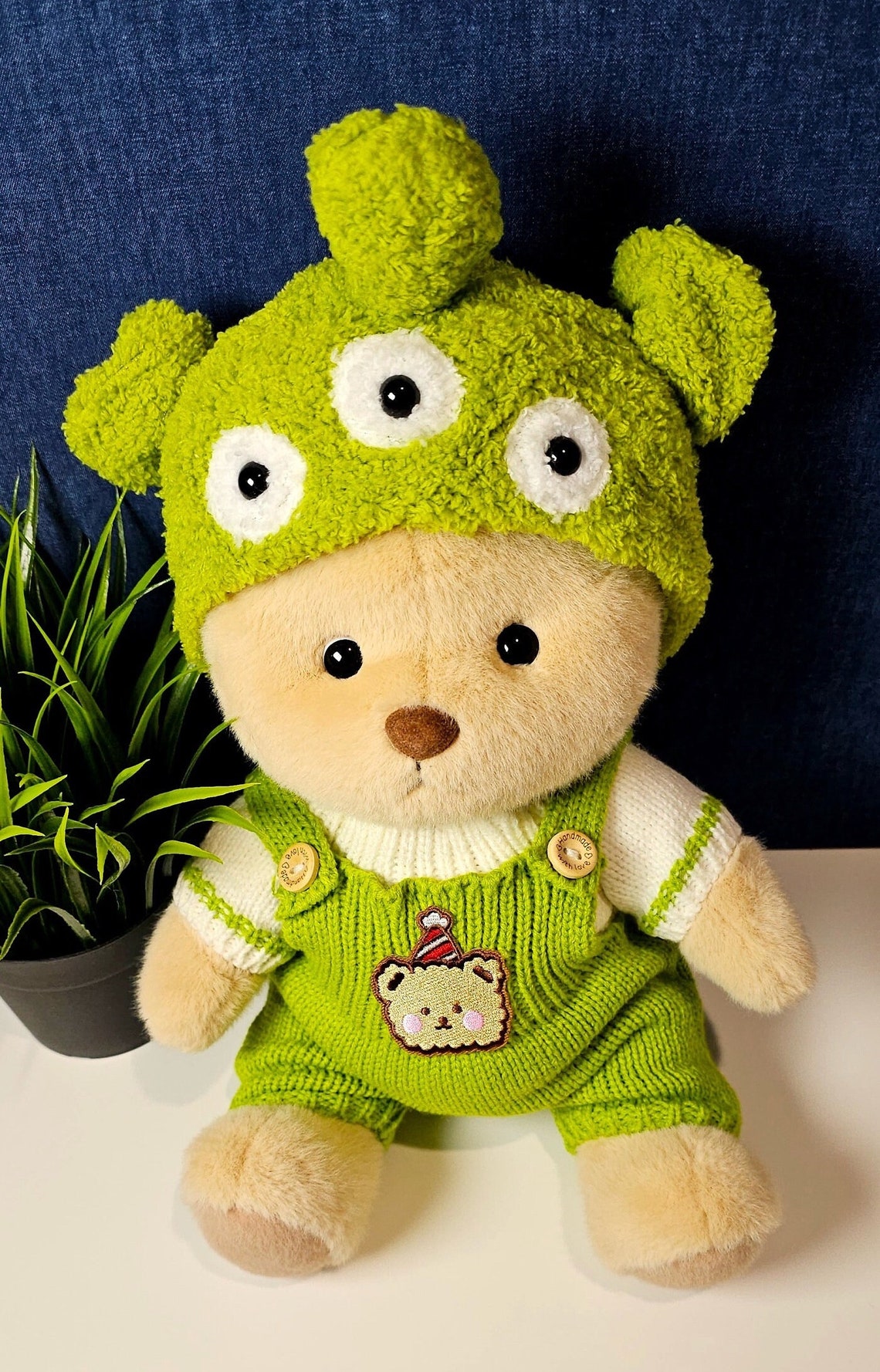 Green Alien Costume, Luna Bear Clothes, Cute Bear, Bear Dress, Bear ...