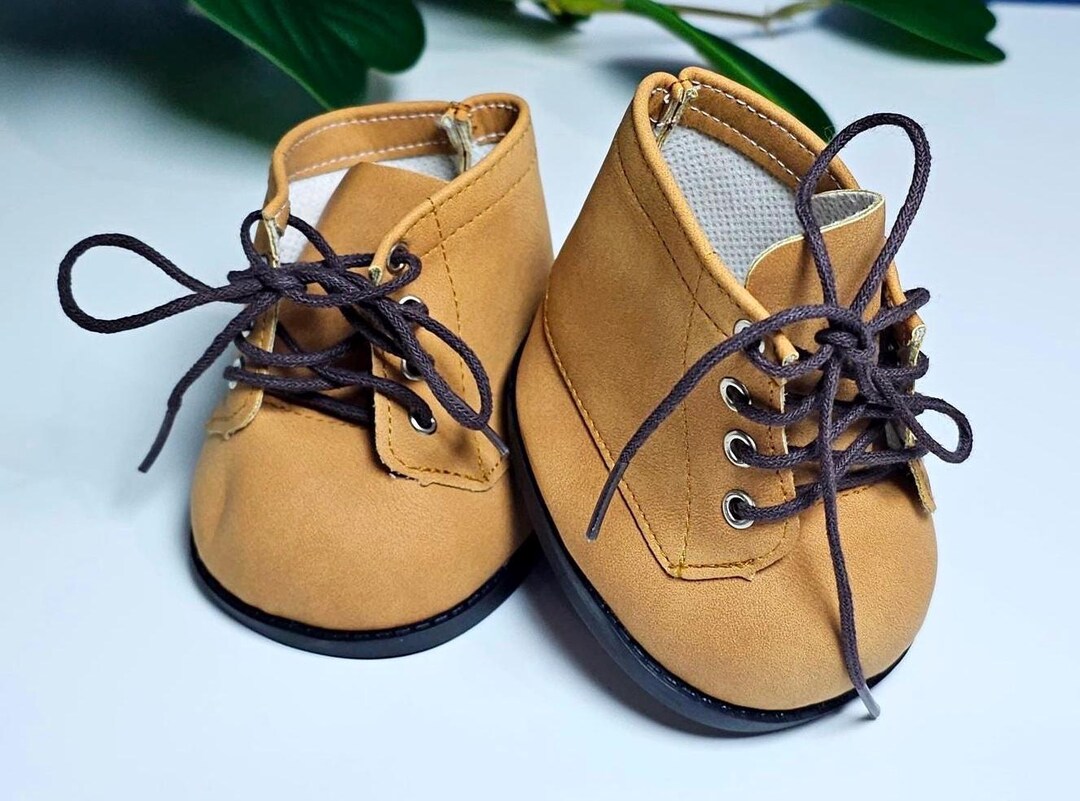 Brown Boots, Luna Bear Shoes, Cpk/cabbage Patch Kid Shoes - Etsy
