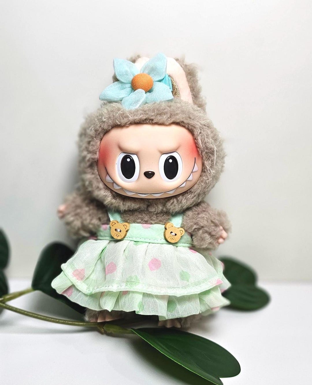 Spring Green Dress for Labubu Doll, Labubu Doll Clothes, Macaron Labubu ...