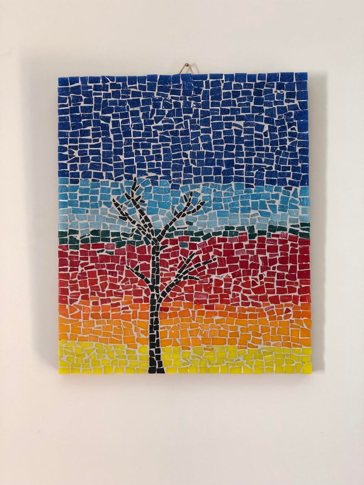 Glass Mosaic Sunset Ready Present Birthday Art Deco. Wall Hangings ...