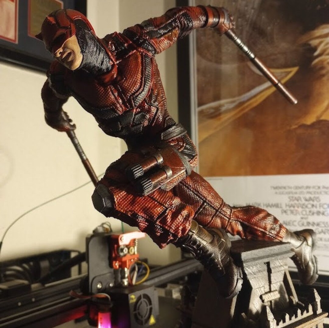 Daredevil Statue Designed by Wicked 3d - Etsy