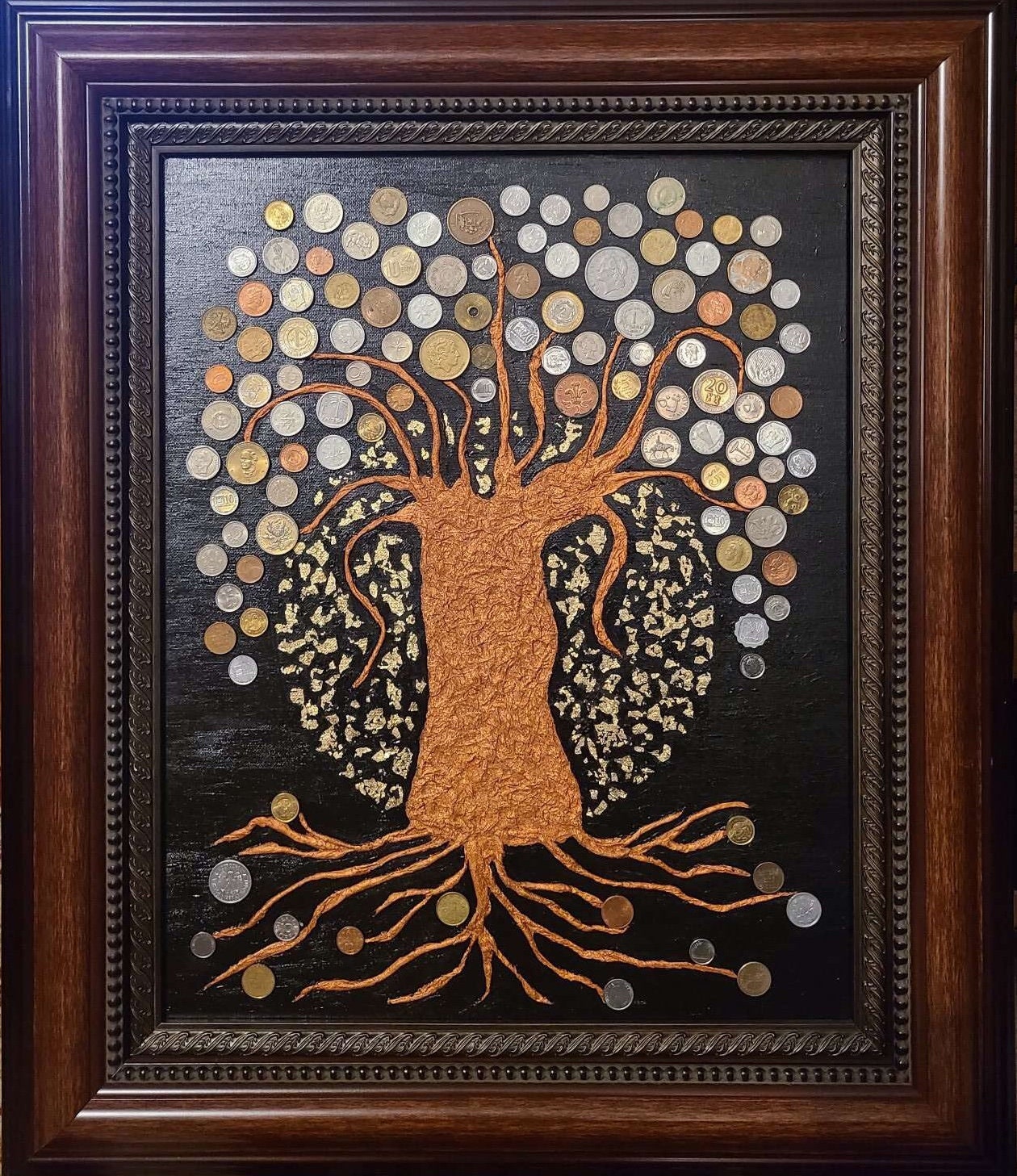 Money Tree/ Art Deco/ Collage/ Modern Art/ Wall Art/ Decoration ...