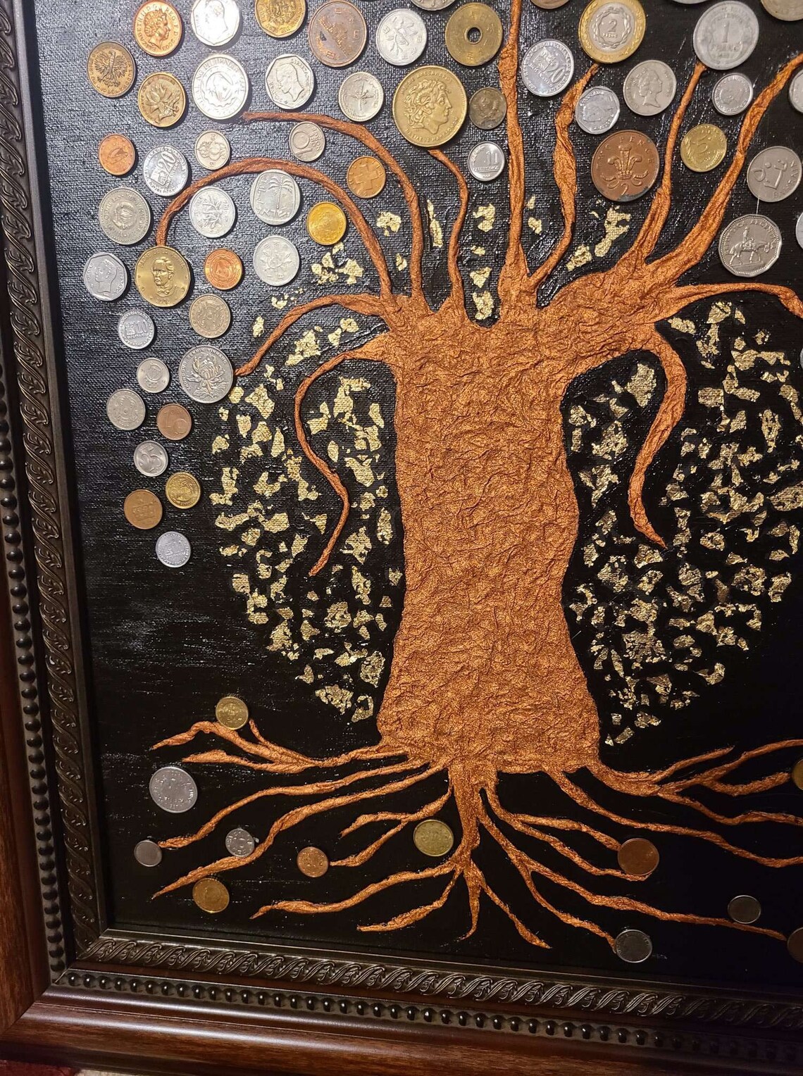 Money Tree/ Art Deco/ Collage/ Modern Art/ Wall Art/ Decoration ...