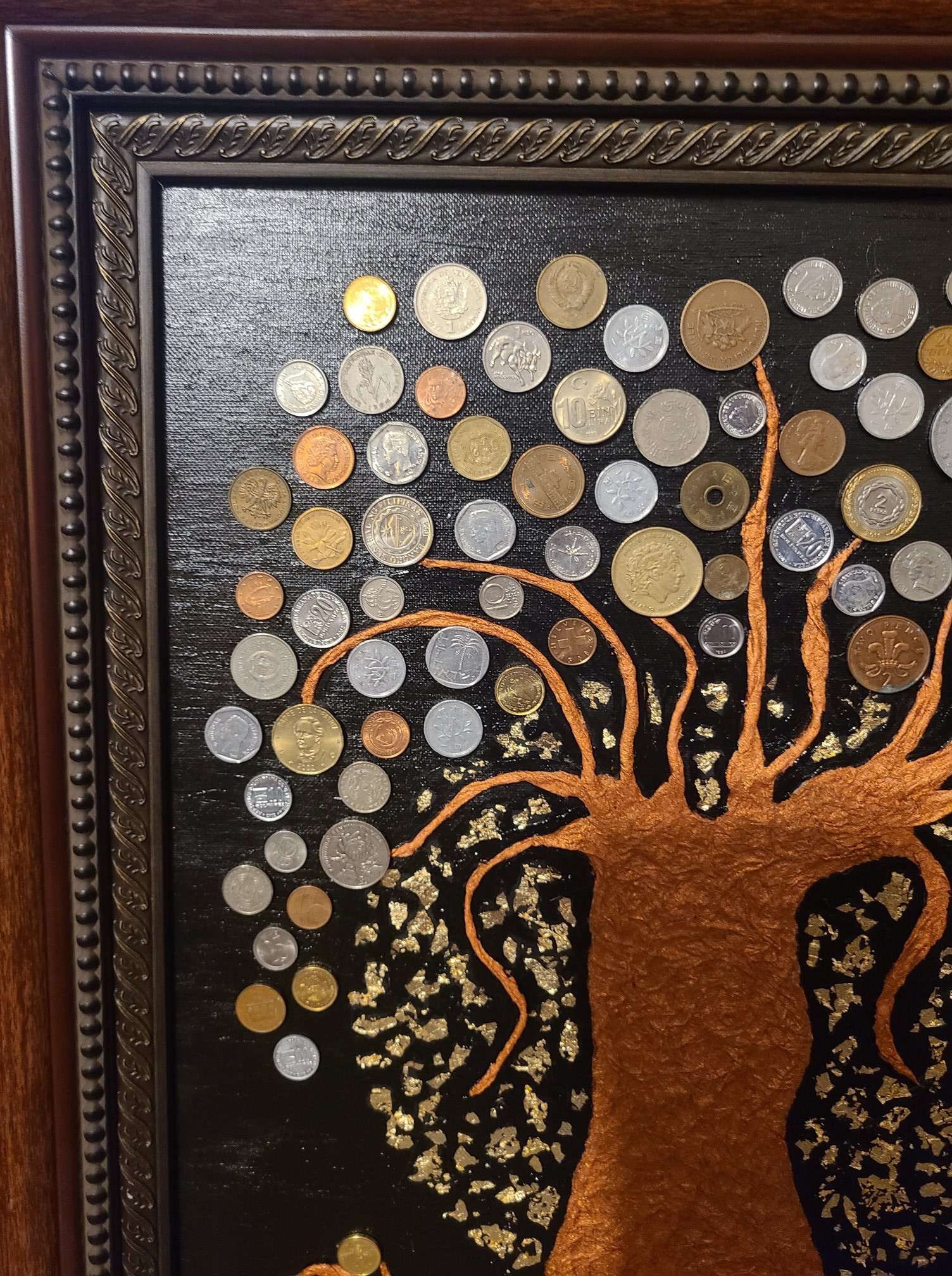 Money Tree/ Art Deco/ Collage/ Modern Art/ Wall Art/ Decoration ...