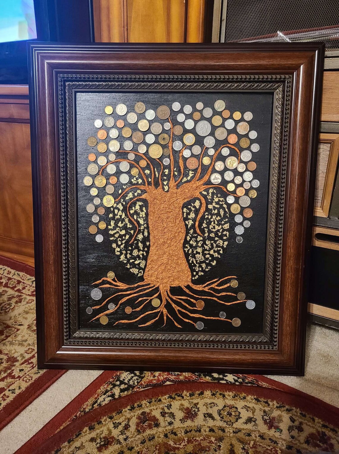 Money Tree/ Art Deco/ Collage/ Modern Art/ Wall Art/ Decoration ...