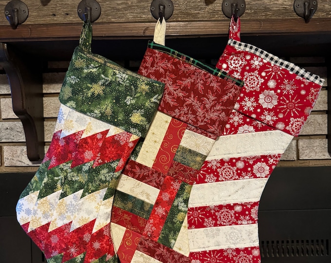 Christmas Stocking Quilted - Etsy