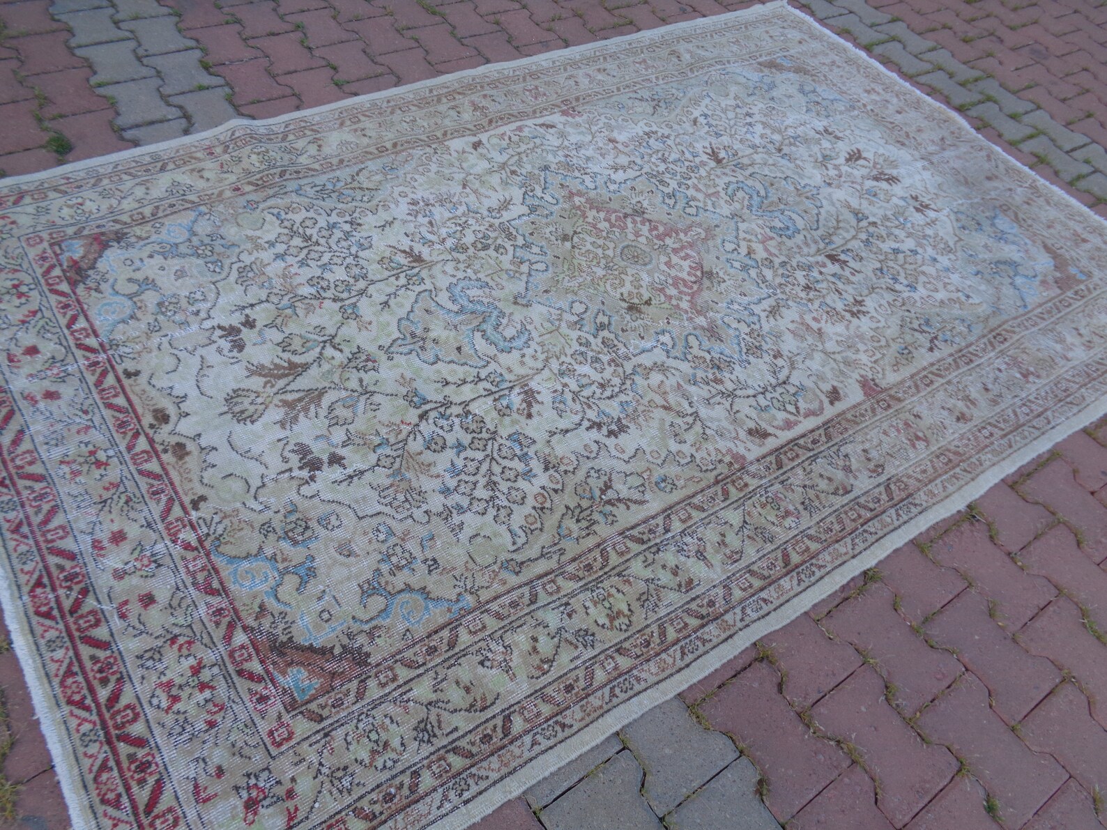 Floral Guest Room Rug, Carpets Bazaar, Rustic Outdoor Rug, Boho Nursery ...