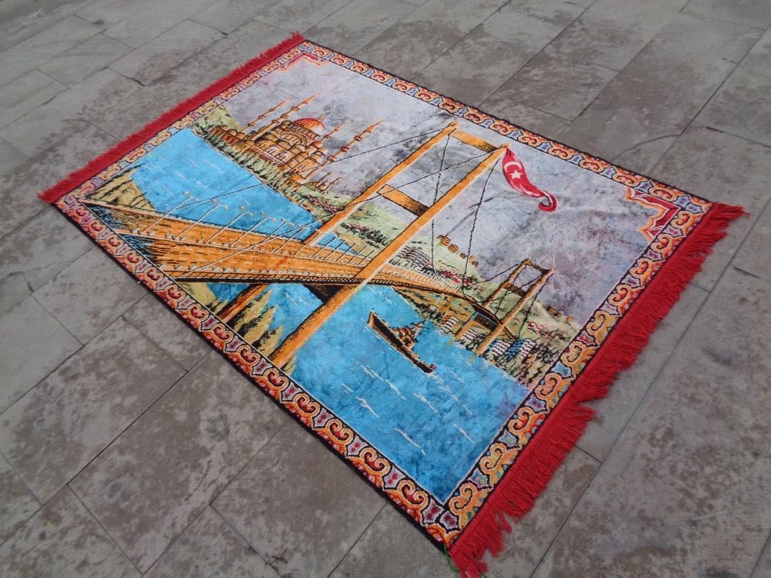 Wall Hangings Rug, Rustic Wall Carpet, Tapestry Wall Hanging Vintage ...