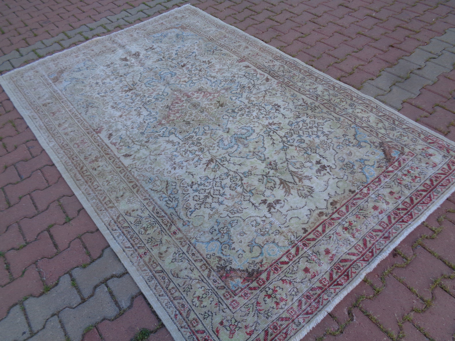 Floral Guest Room Rug, Carpets Bazaar, Rustic Outdoor Rug, Boho Nursery ...