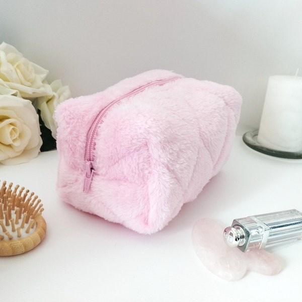 Fluffy Cosmetic Bag - Etsy
