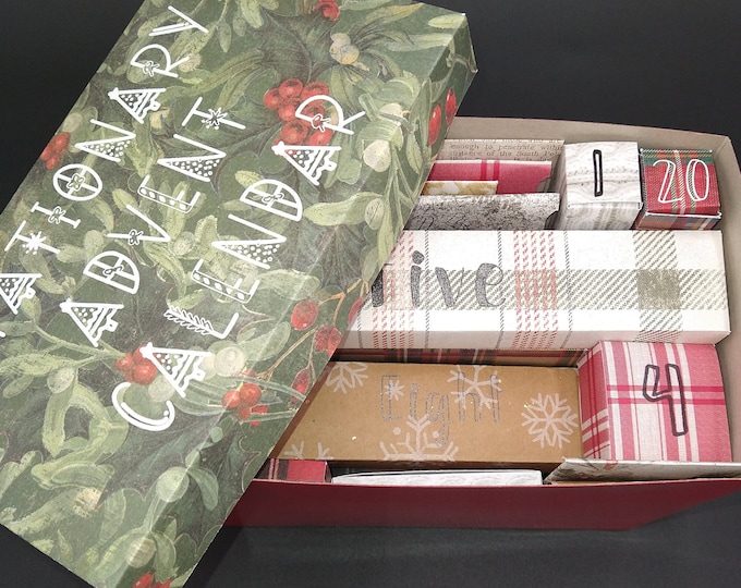 Stationary Advent Calendar - 24 Days Filled PERSONALIZED / Middle ...