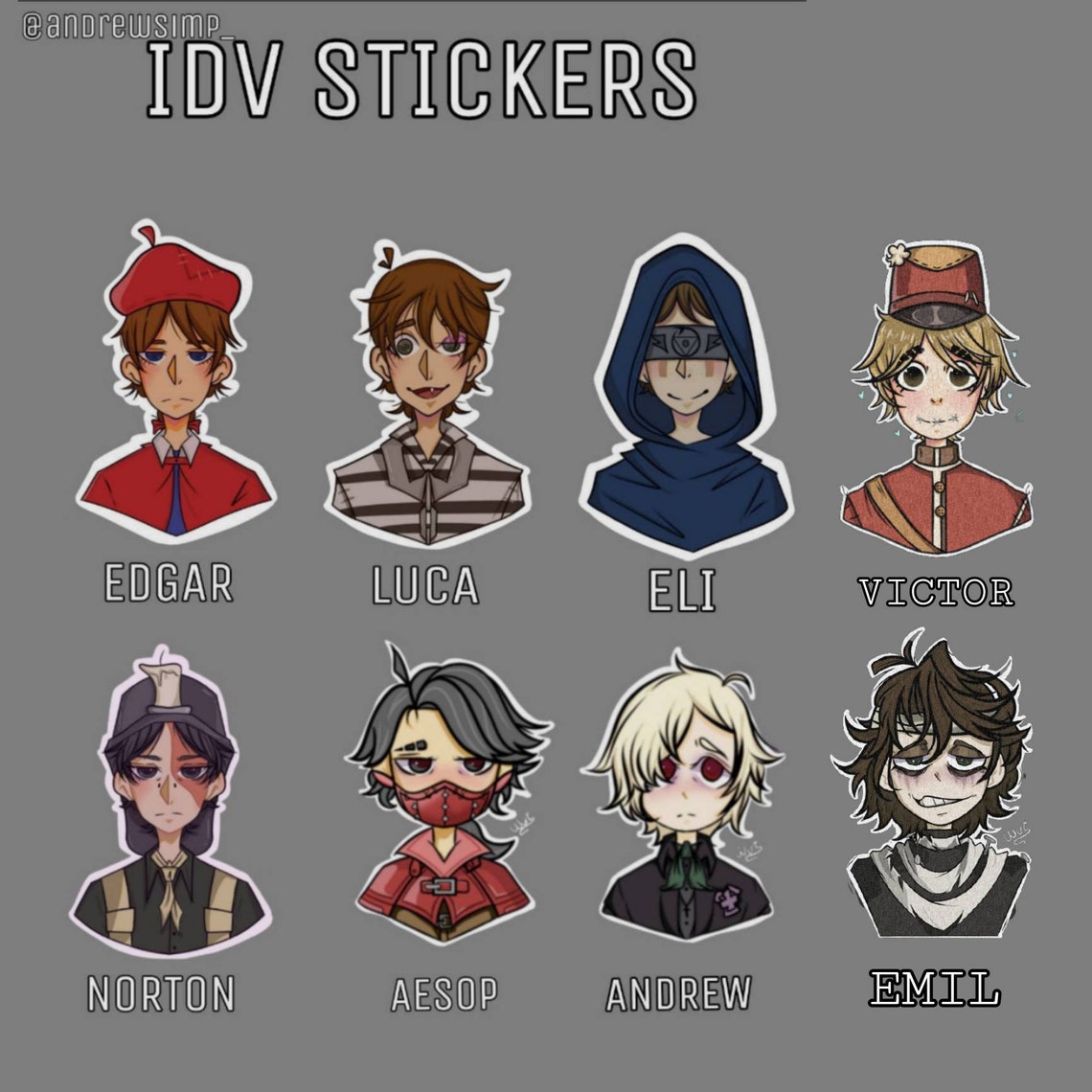 Identity V Stickers - Etsy