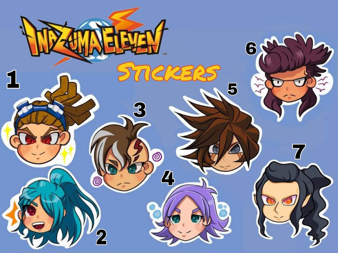 Inazuma Eleven Stickers - Etsy