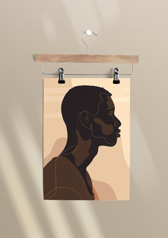 African Art Collection 6 African Man Illustration Digital | Etsy