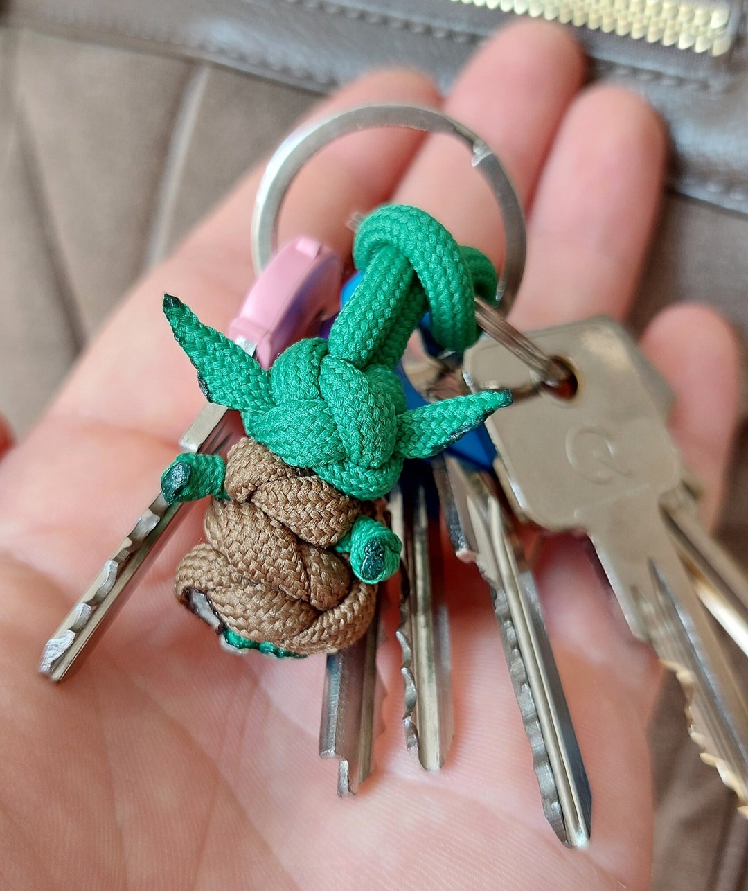 Grogu Keychain From Paracord, Zipper Pull Baby Yoda, Star Wars - Etsy