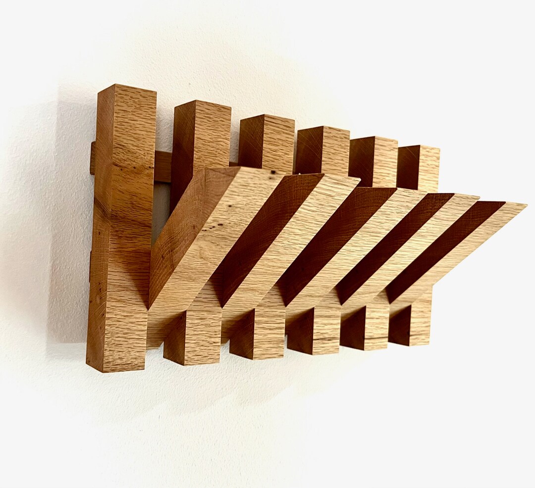 Wooden Wall Coat Rack | Rustic Wooden Rack | Wall Mounted Wood Coat ...